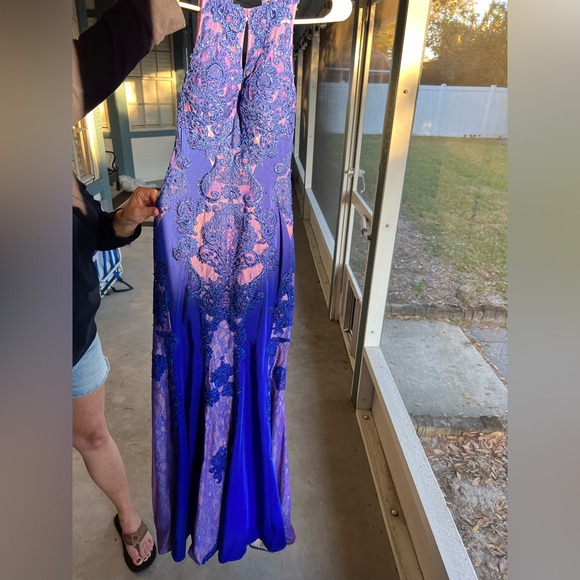 Camille La Vie | Dresses | Camille Lavie Size 2 Royal Blue Open Back ...